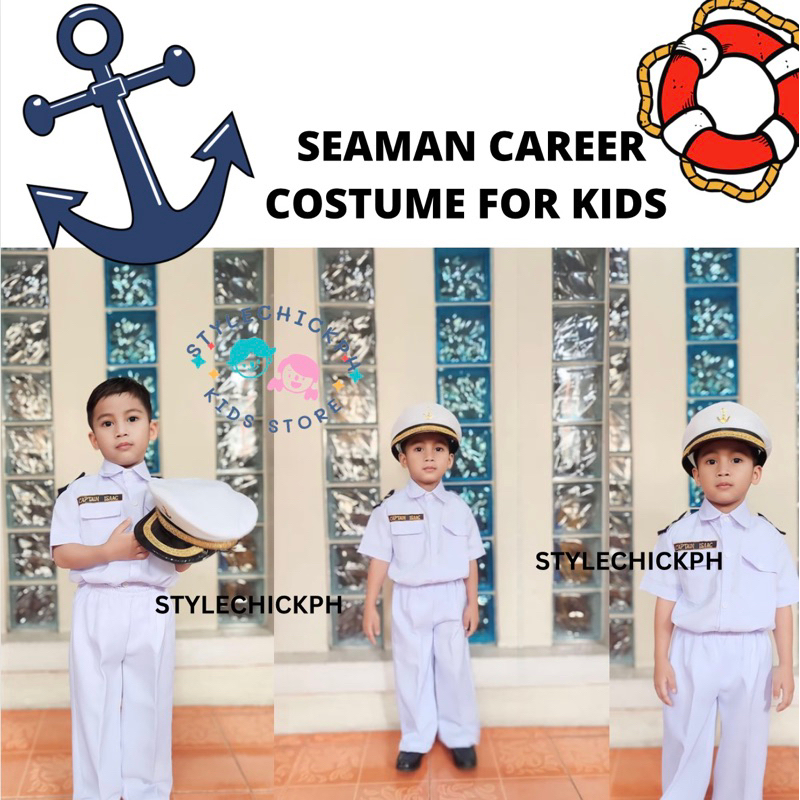 SEAMAN & PILOT BOYS CAREER COSTUME KIDS | Shopee Philippines