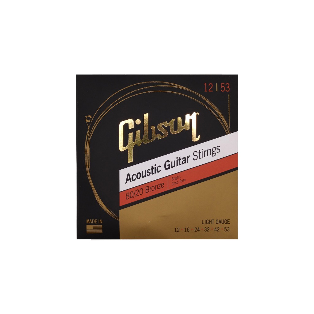 Gibson Acoustic Guitar String 80/20 Bronze 12|53 (Crisp tone) | Shopee ...