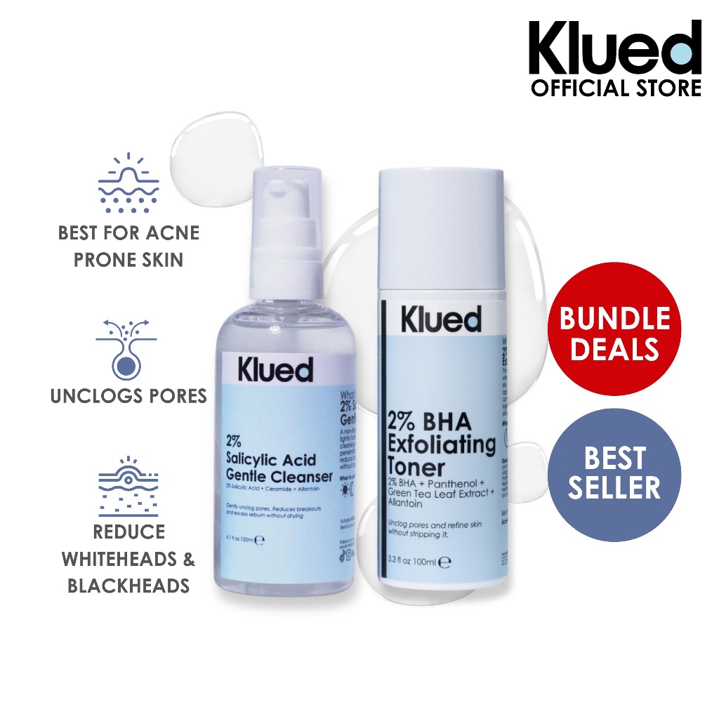 Klued [BUNDLE DEALS 3] Klued 2% Salicylic Acid Gentle Cleanser + Klued ...