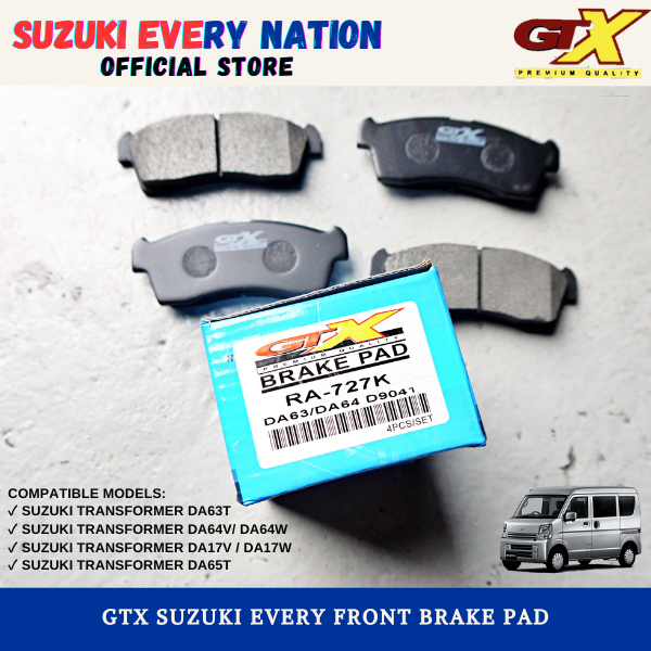 SUZUKI NATION GTX Front Brake Pad Suzuki Every DA63T DA64V DA64W DA17V ...