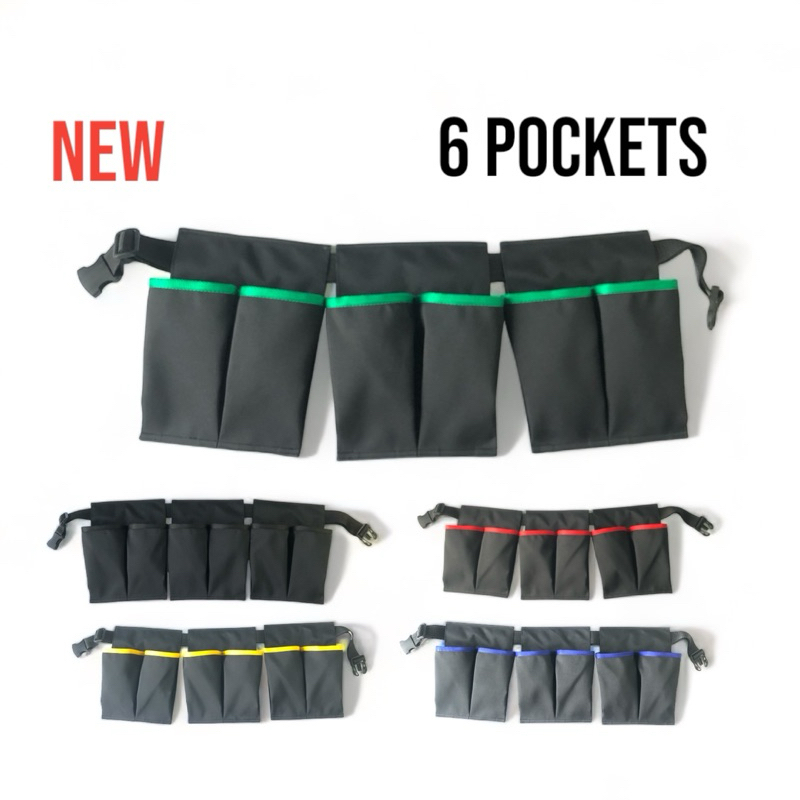 NEW! 6 POCKETS BUSSING BELT JANITORIAL BELT BAG TOOLS BELT BAG GOOD ...