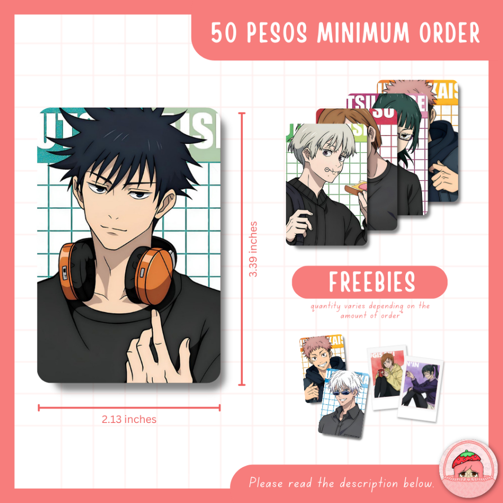 [3 PCS SET] JUJUTSU KAISEN JJK COZY AND COFFEE ANIME PC PHOTOCARD ...