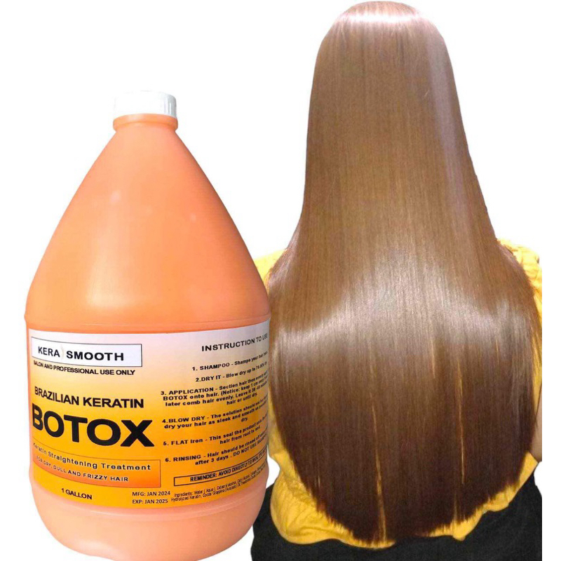 kera smooth 1 gallon with free 250ml brazillian keratin hair botox ...