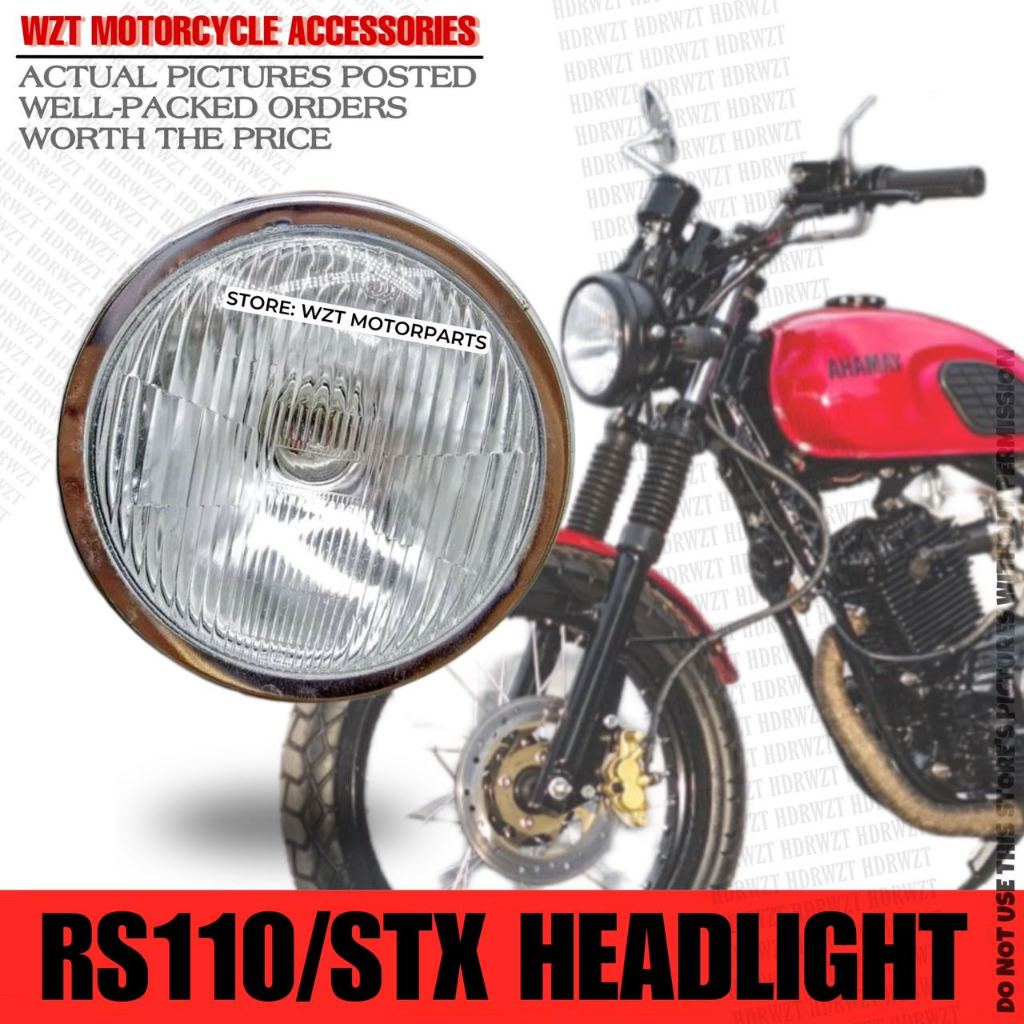 WZT YAMAHA RS110 & STX MOTORCYLE HEADLIGHT / HEAD LAMP SET HIGH QUALITY ...