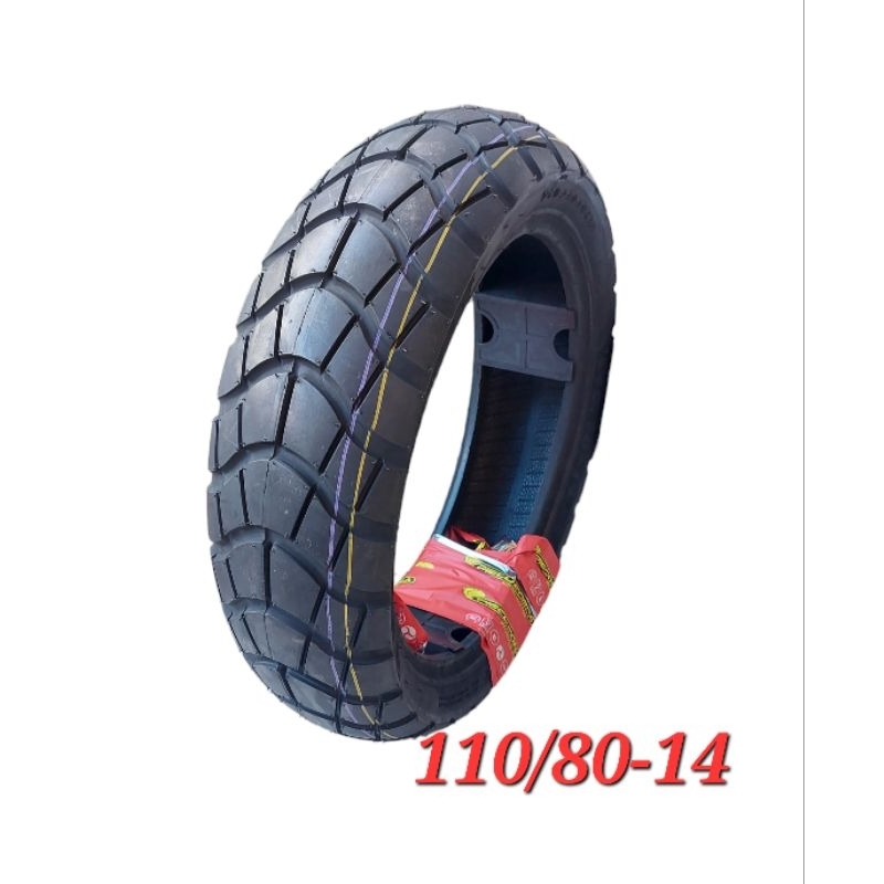 Piecocobra Dual Sport Tubeless Tires for ADV, AEROX 110/80-14, 140/70 ...