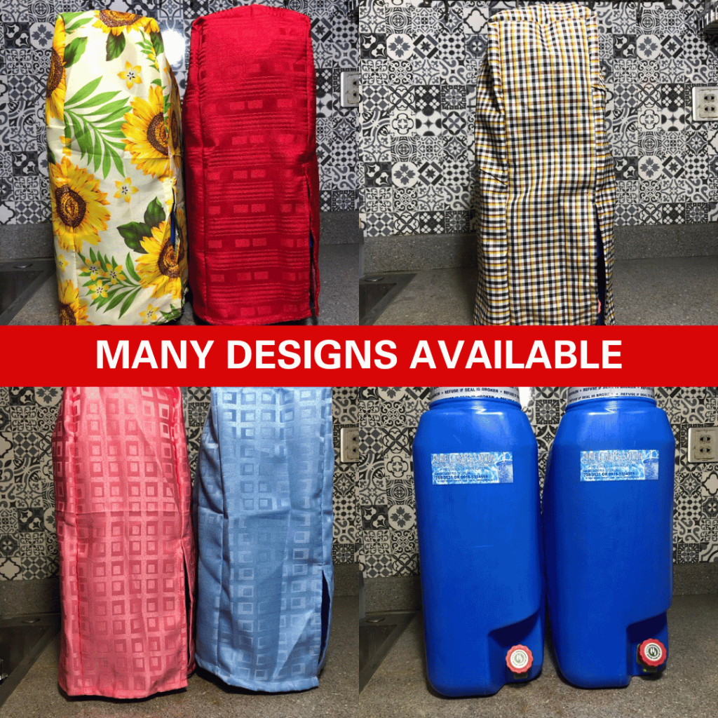 Mineral Water Gallon Cover Slim Type with minimalist assorted designs ...