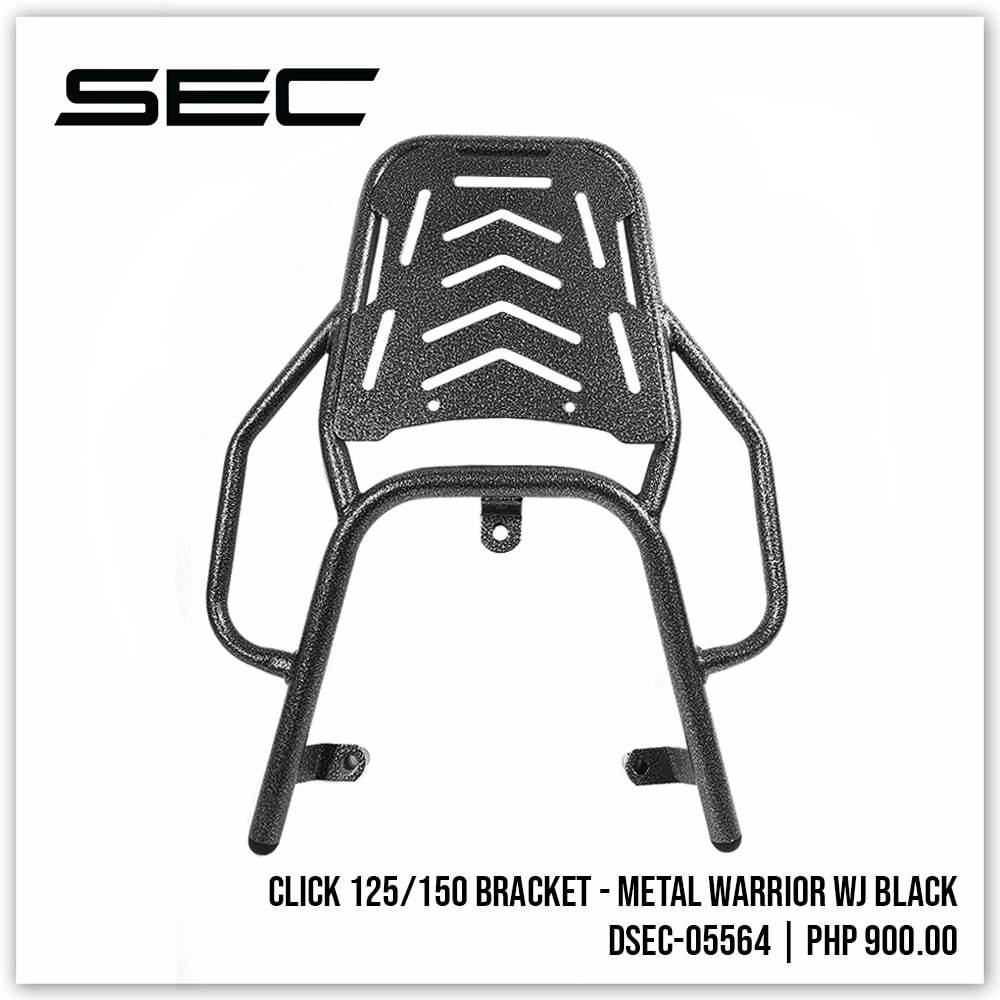 SEC Bracket for Motorcycle Honda Click 125/150 Metal Warrior WJ Black ...