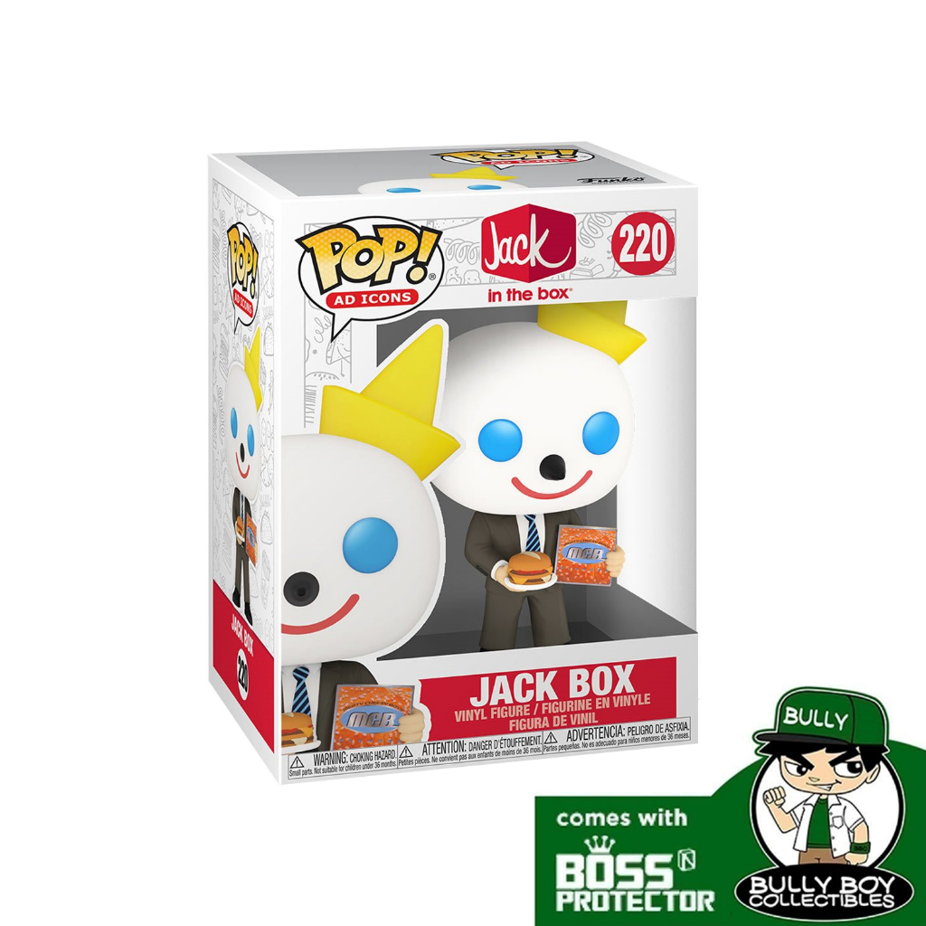 Funko POP! Ad Icons: Jack in the Box - Jack Box 220 With Boss Protector ...