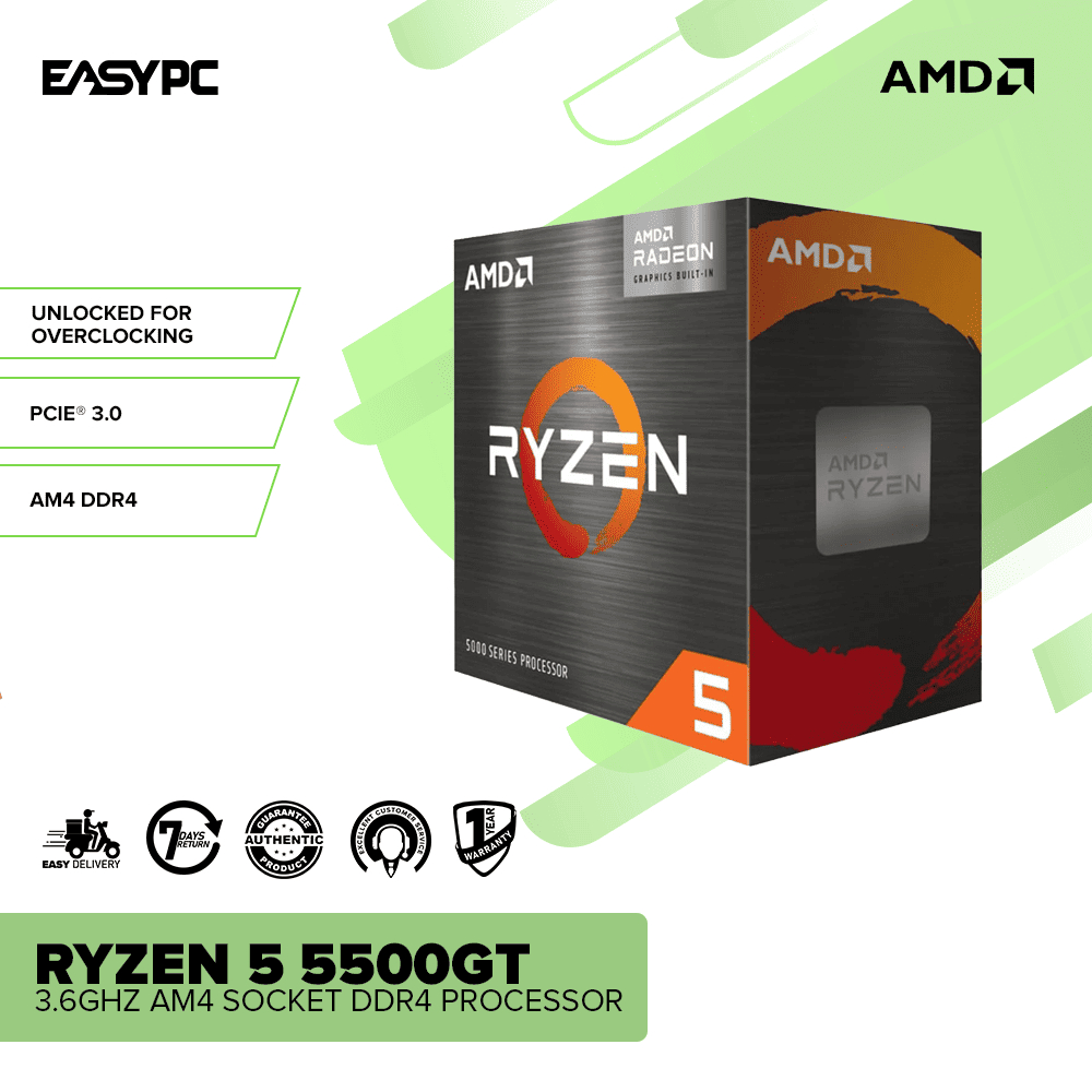 Easypc Amd Ryzen 5 5500gt Ryzen 5 5600gt Mpk 3 6ghz Am4 Amd Processor
