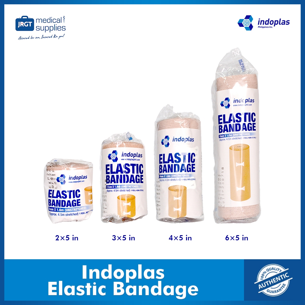Indoplas Elastic Bandage in 2/3/4/6 Inches | Firm Compression & Pain ...