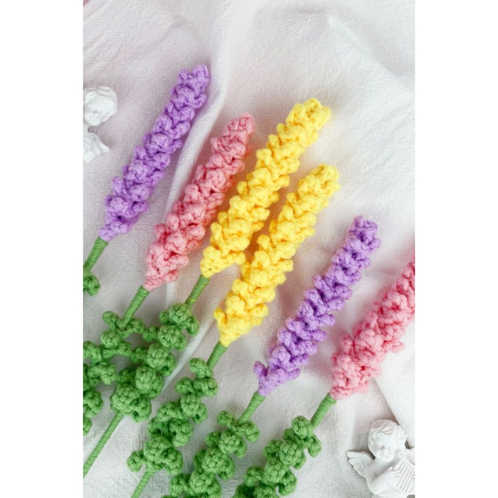Lavender Handmade Crochet [Sold Per Piece] Lavender Bouquet | Shopee ...