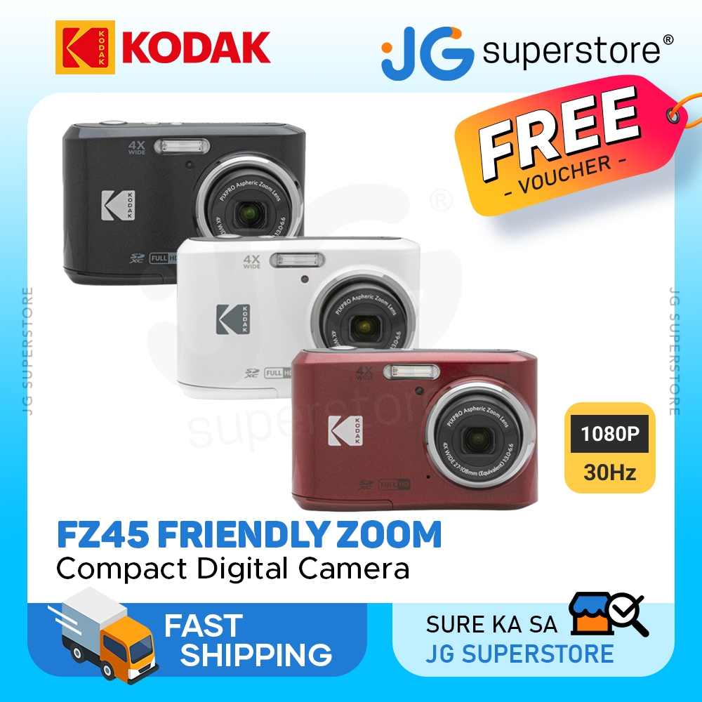 KODAK FZ45 Friendly Zoom PIXPRO Compact Digital Camera w/ 4x Optical ...