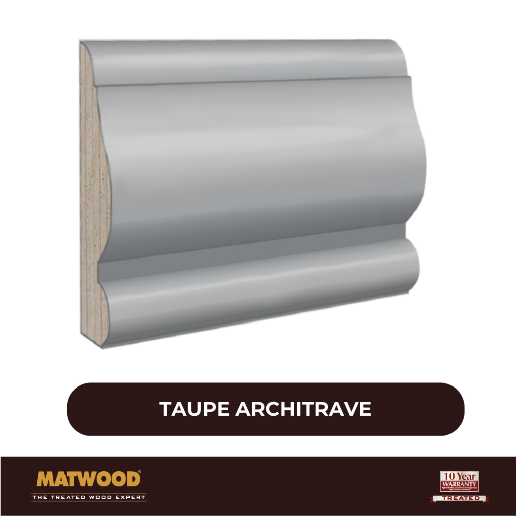 Matimco Matwood Moulding TAUPE ARCHITRAVE 1x3 / 1x4 (8 feet / 10 feet ...