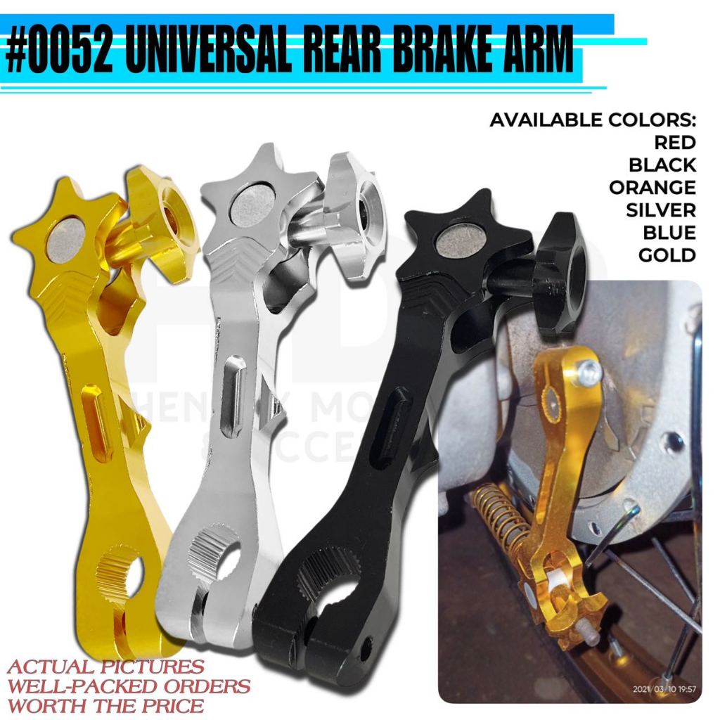 HDR 0052 UNIVERSAL REAR BRAKE ARM ALLOY FOR MOTORCYCLE ACCESSORIES ...