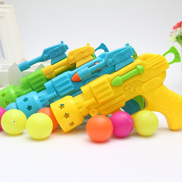 Pet tease cat toy gun elastic ball interactive toy fun elastic table ...
