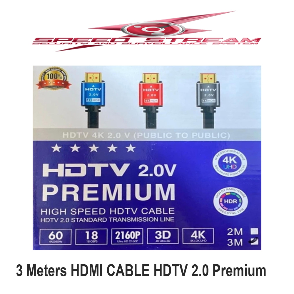 HDMI Premium High-Speed HDTV Cable 3 Meters | Shopee Philippines