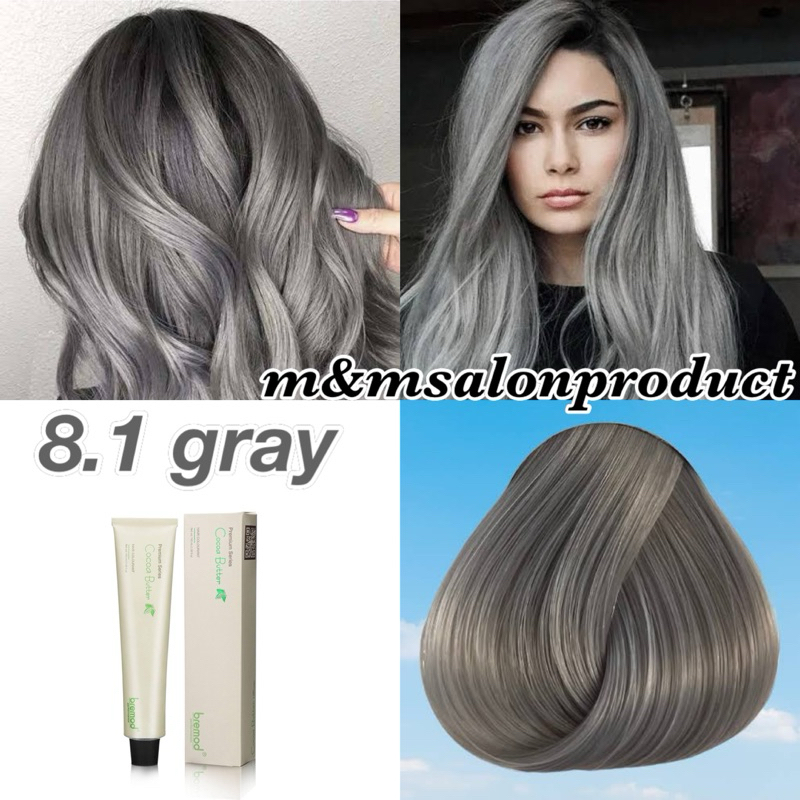 Bremod Hair Color 8.1 Gray Hair Dye | Shopee Philippines