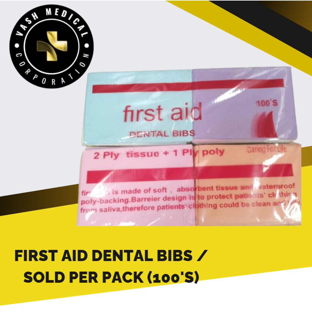 FIRST AID DENTAL BIBS / SOLD PER PACK (100'S) | Shopee Philippines