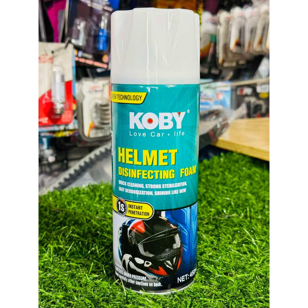 KOBY HELMET DISINFECTING FOAM Helmet Cleaner 450ml | Shopee Philippines