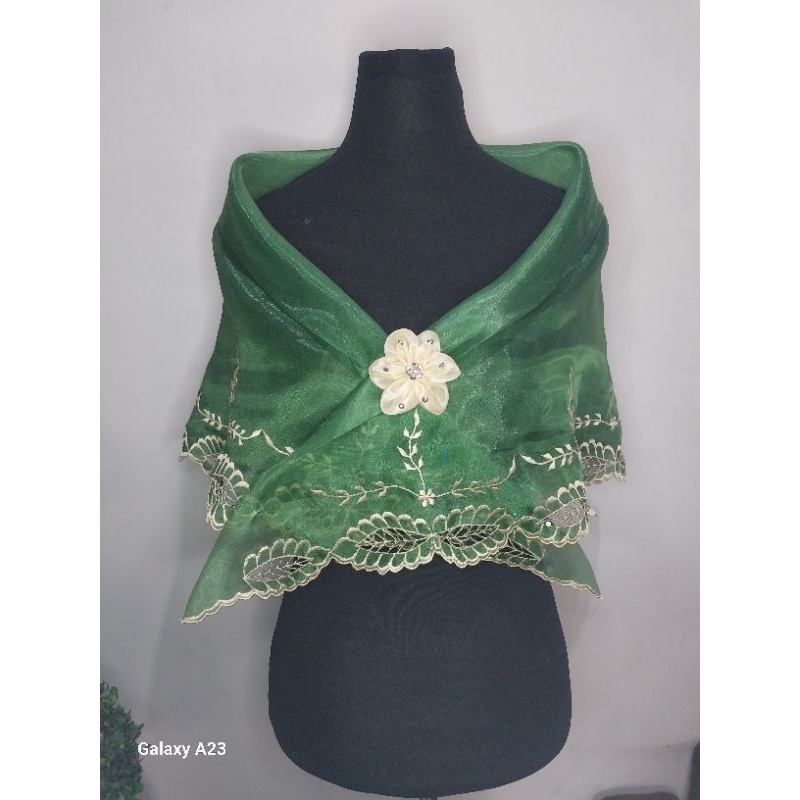 ALAMPAY FILIPINIANA LEAF DESIGN (EMBROIDERED WITH FREE BROOCH INCLUDED ...
