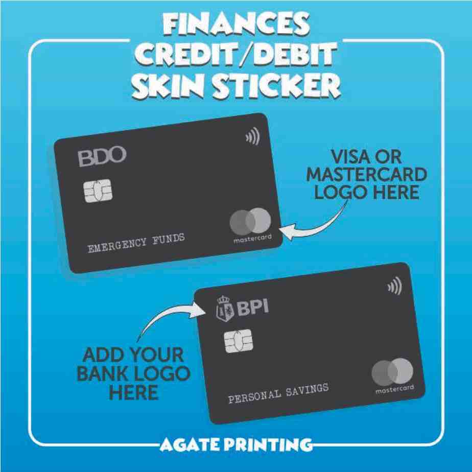 Finances Black ATM BEEP DEBIT BANK Card Skins Stickers | Shopee Philippines