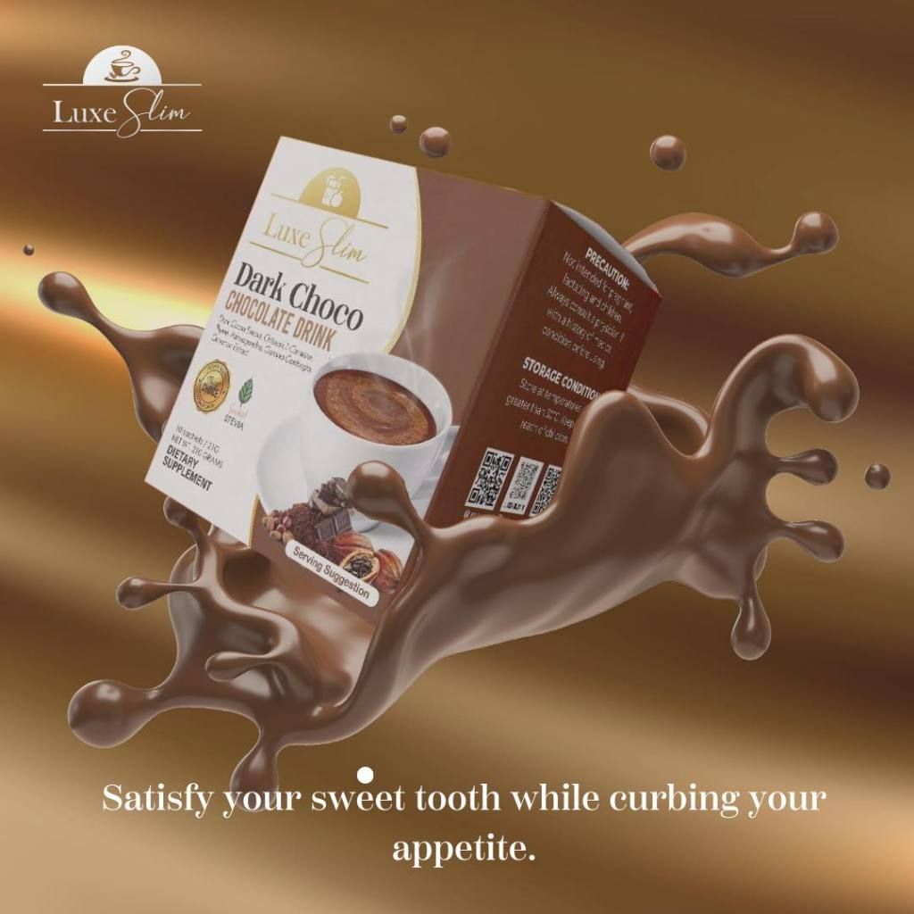 Luxe Slim Dark Choco Flavor | 1 Box, 10 Sachets | FDA Approved | Shopee ...