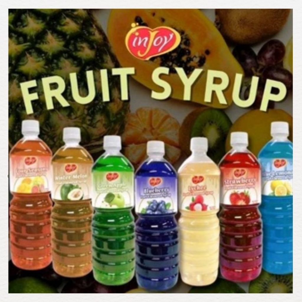 Injoy Fruit Flavored Syrup for Drinks Juice FruitTea Desserts | Shopee ...