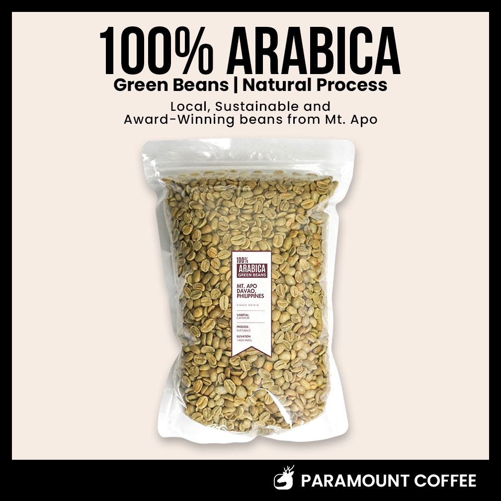 Mt. Apo 100% Arabica Green Beans natural process 1KG | Paramount Coffee ...