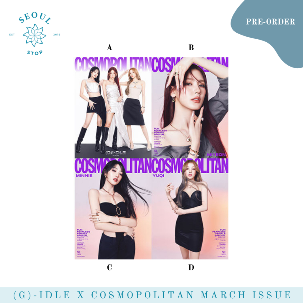 [PRE-ORDER] (G)I-DLE X COSMOPOLITAN MAGAZINE MARCH ISSUE | Shopee ...