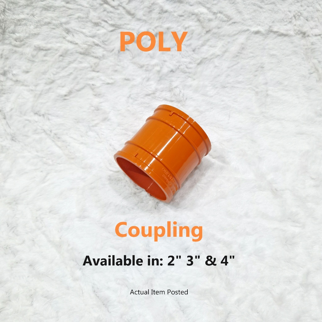 POLY PVC Orange Sanitary Coupling 2" 3" 4" Fittings 2 3 4 " PVC Pipe ...
