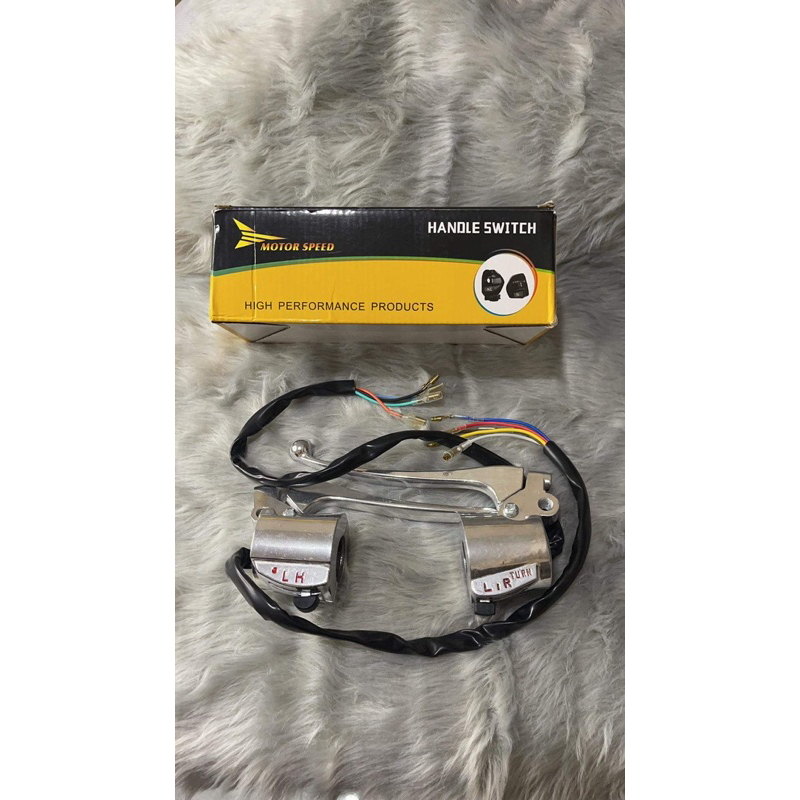 MOTORCYCLE ALLOY HANDLE SWITCH HONDA FOR TMX155 1 SET SILVER | Shopee ...