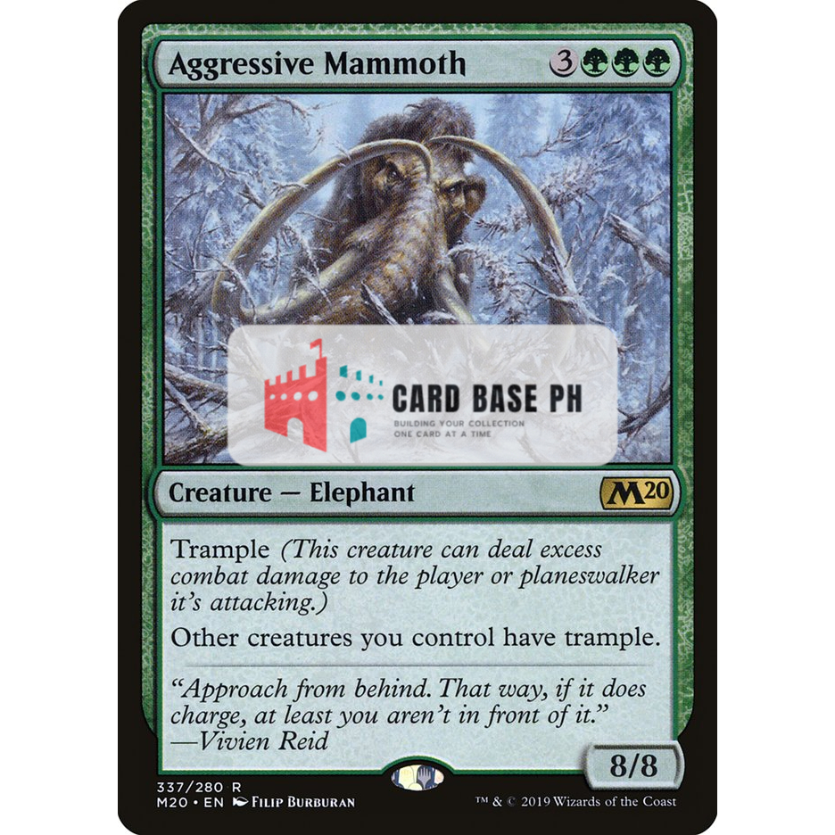 Aggressive Mammoth - Magic the Gathering Trading Card | Shopee Philippines