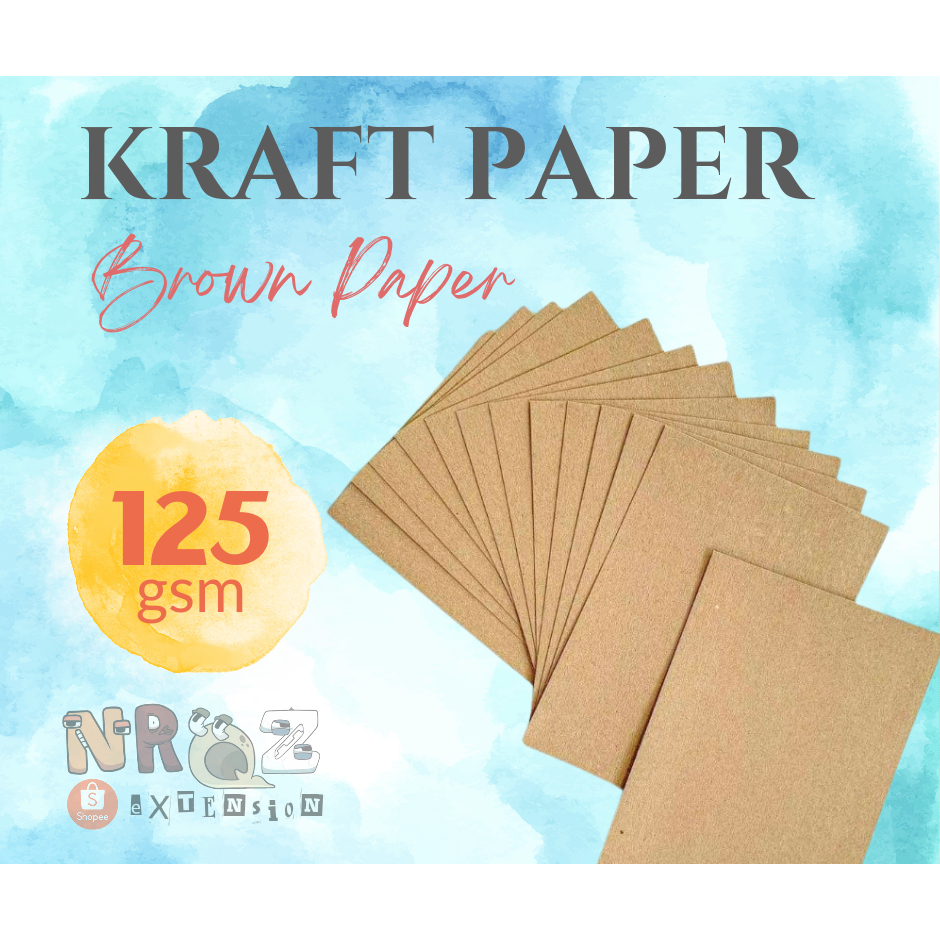 KRAFT PAPER, BROWN PAPER - 125gsm | Shopee Philippines