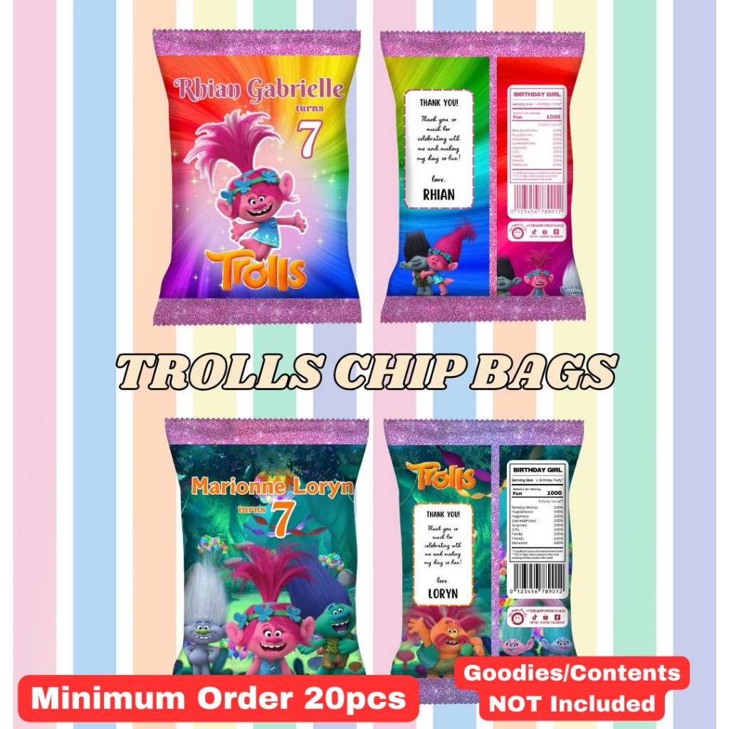 Trolls Chip Bags for Souvenirs | Shopee Philippines