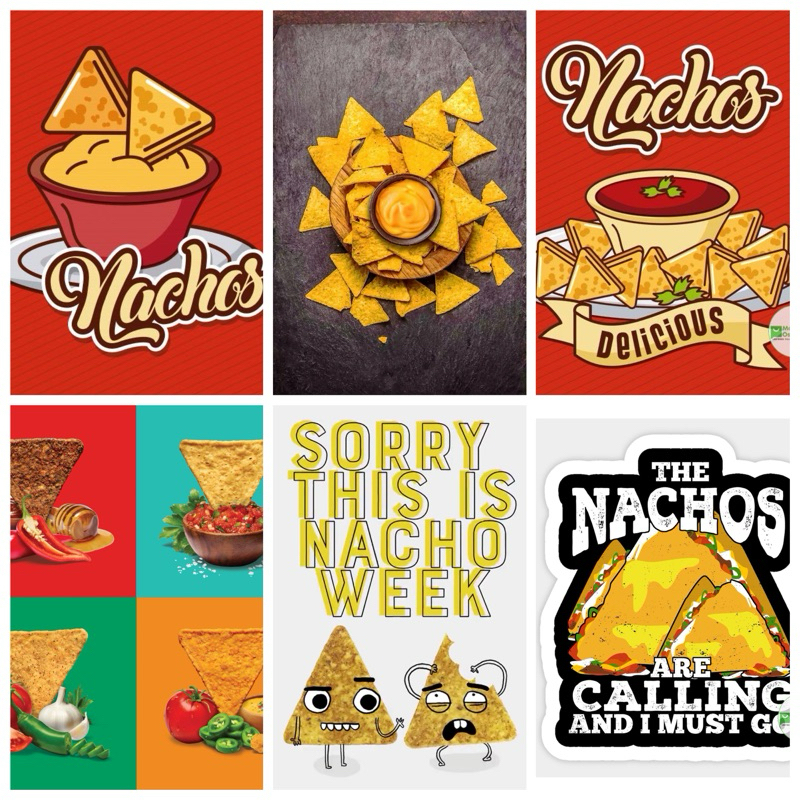 Nachos Theme Wall Decor A4 size Laminated | Shopee Philippines