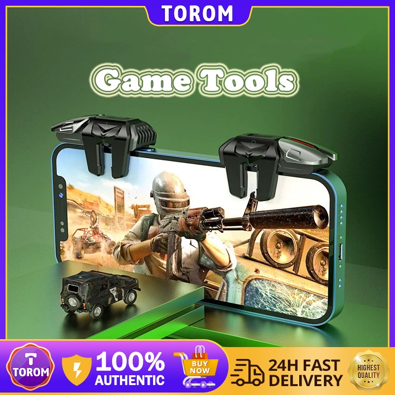 Six Finger Game Controller Gaming Aim Trigger Buttons Sensitive Shoot ...
