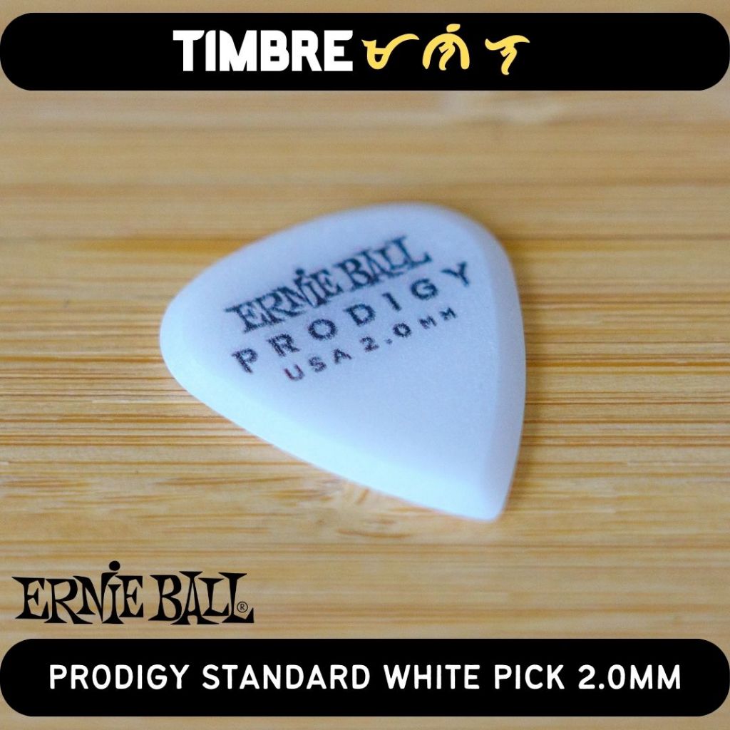 Ernie Ball Prodigy Standard White Guitar Pick 2.0mm | Shopee Philippines