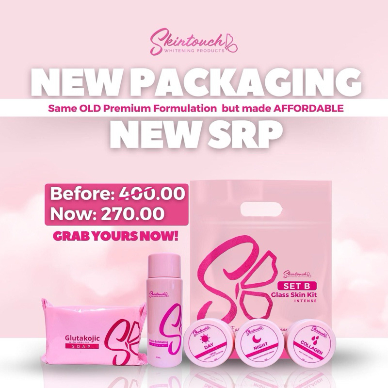 Skintouch Set B Rejuvenating Skincare Set Intense No Redness FDA ...