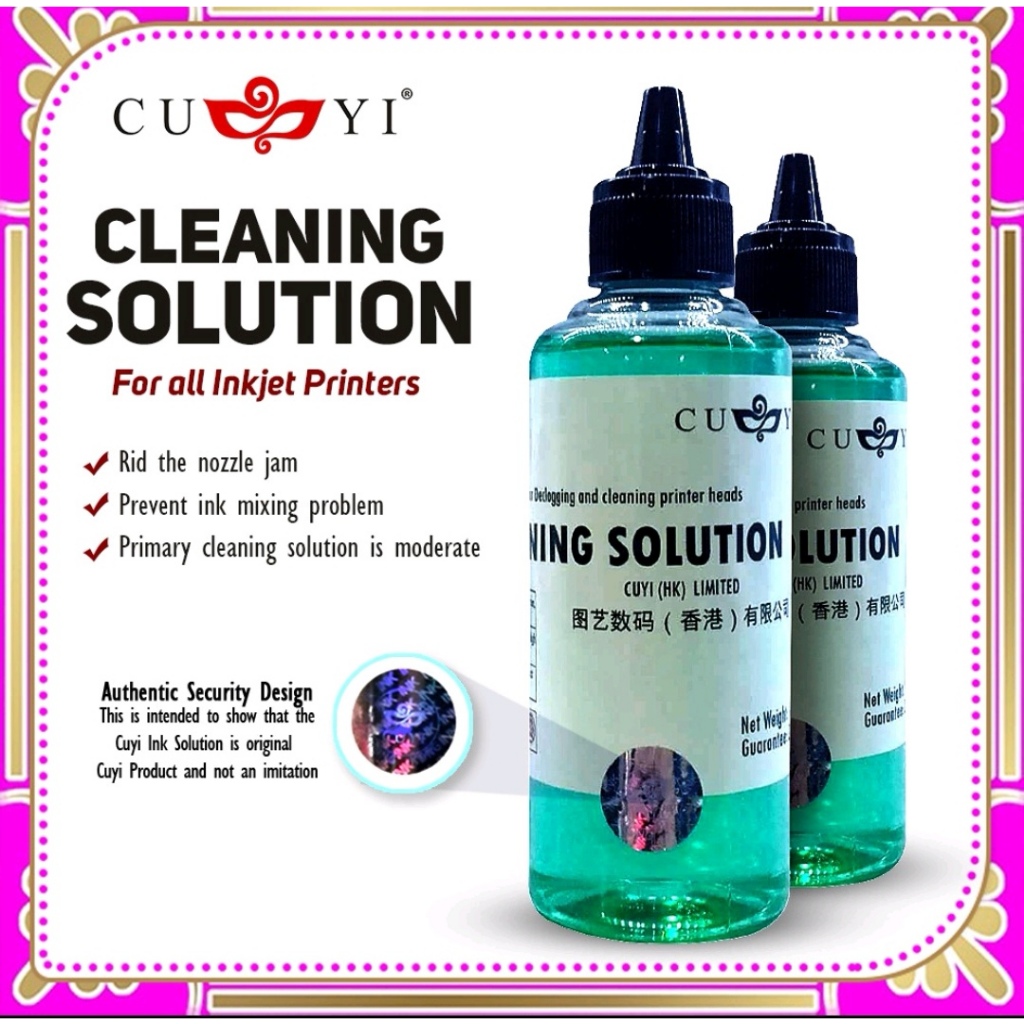 100ml Cleaning Solution for Inkjet Printer and DTF Printer | Shopee ...