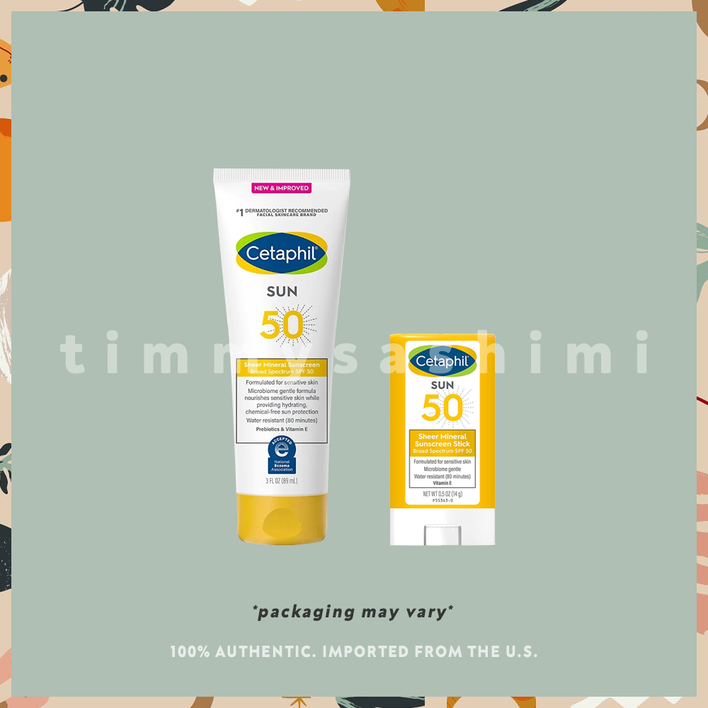 CETAPHIL Sheer 100% Mineral Sunscreen for Face & Body SPF50 Lotion 89ml ...