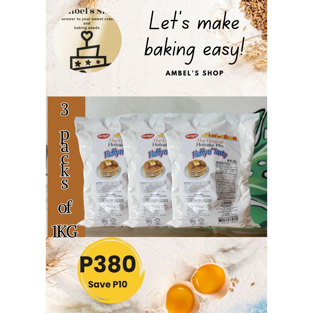 (3*1kg)MAYA Original Hotcake/Mini Donut/Waffle/Japanese Cake | Shopee ...