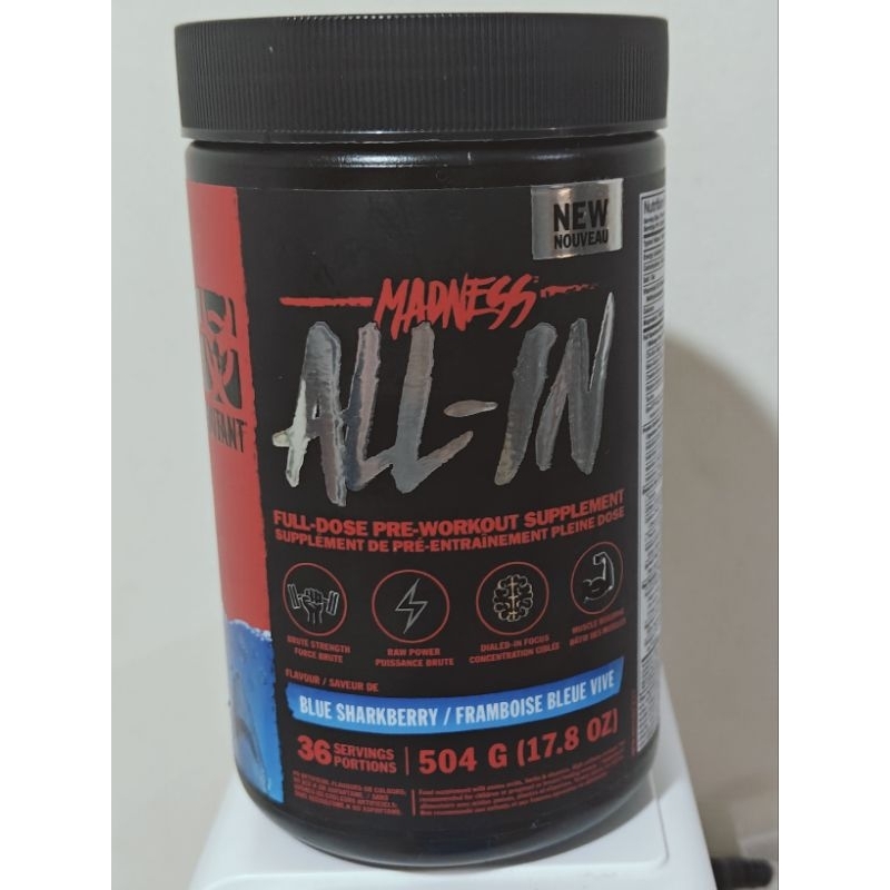 Mutant Madness All-in Preworkout powder gym fitness training build ...