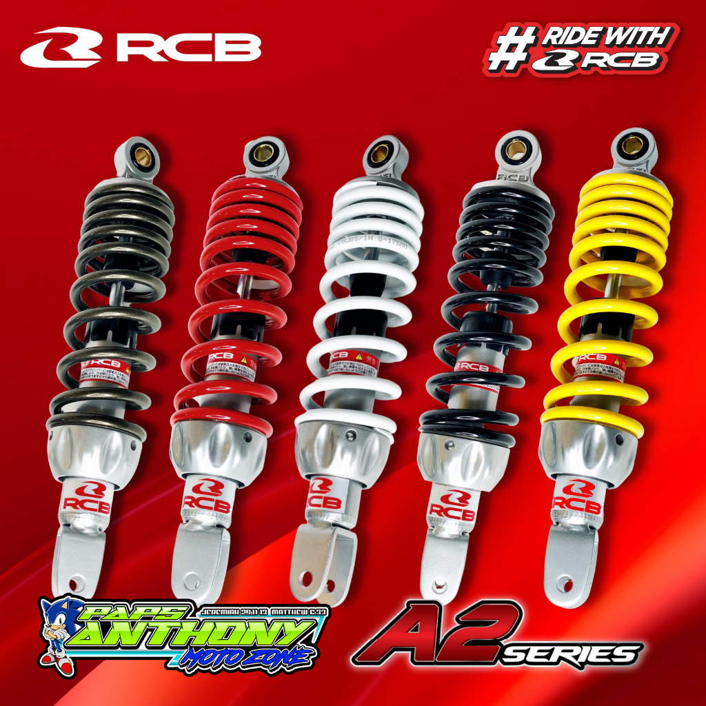 RCB Shock Absorbers Universal MONO SHOCK A2 SERIES Dual REAR SHOCK Mio ...