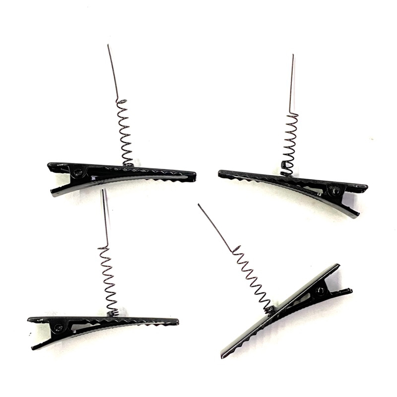 50pcs Metal Clip With Spring Black Clip for DIY (4.1cm) | Shopee ...