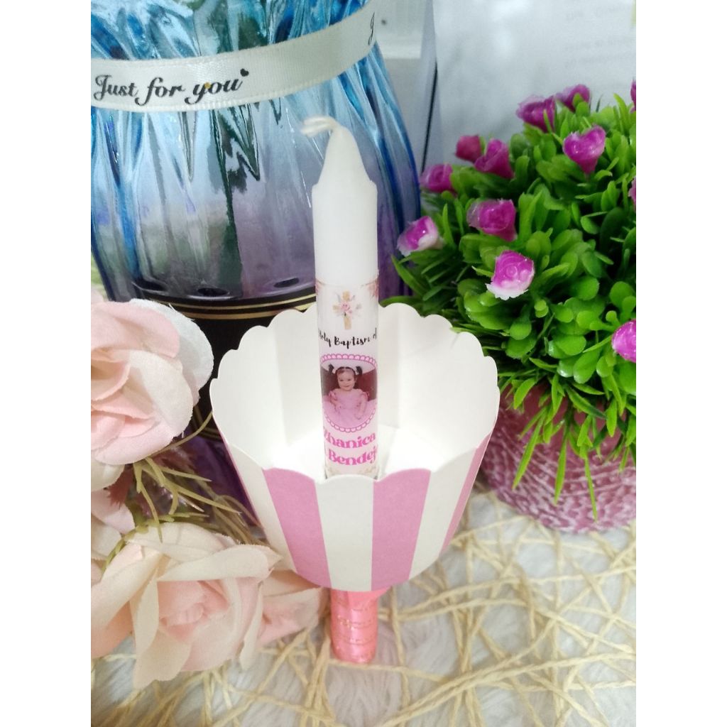 Personalized Candle with wax catcher | Shopee Philippines