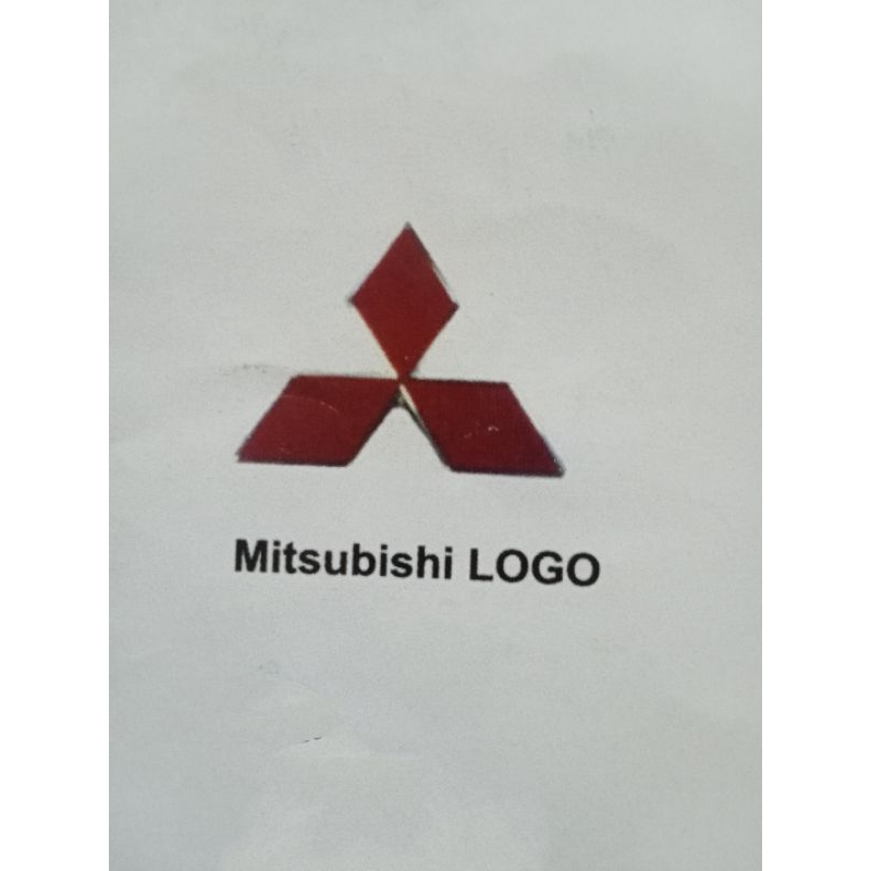 Mitsubishi emblem/logo (self adhessive) | Shopee Philippines