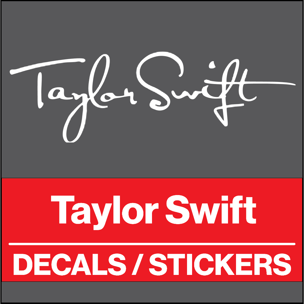 Taylor Swift Signature Style Waterproof Swiftie Sticker Decals for Aqua ...