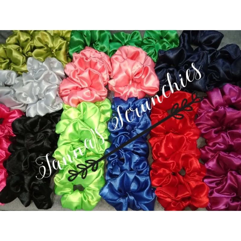 scrunchie bundle pack 150 and 500 pcs (individual packaging) | Shopee ...