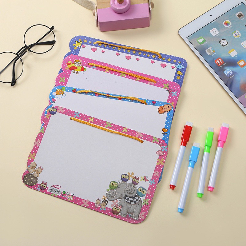 Children writing board white dry erase board vellum board wrinting ...