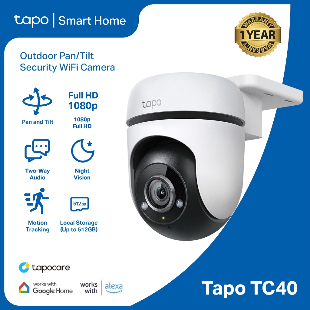 Tapo Official Store | TC40 | Outdoor | Pan/Tilt | Security | WiFi ...